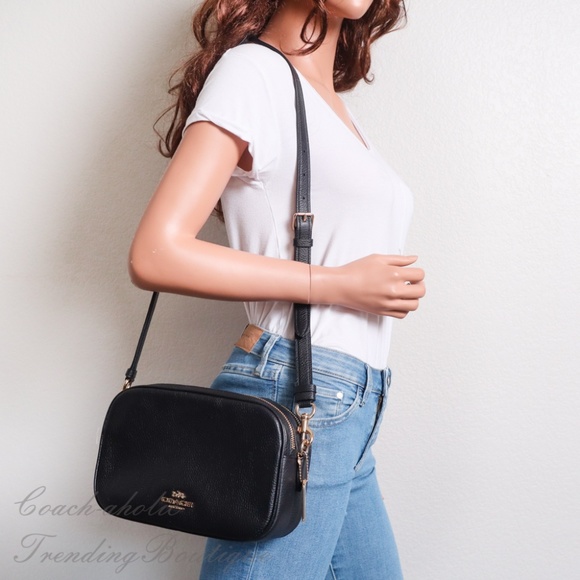 Coach | Bags | Nwt Coach Leather Jes Crossbody Camera Bag Black | Poshmark